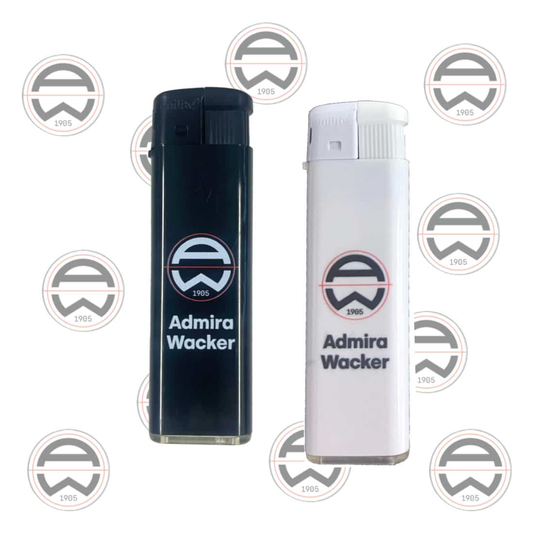 ADMIRA WACKER FEUERZEUG SCHWARZ & WEISS - ADMIRA WACKER